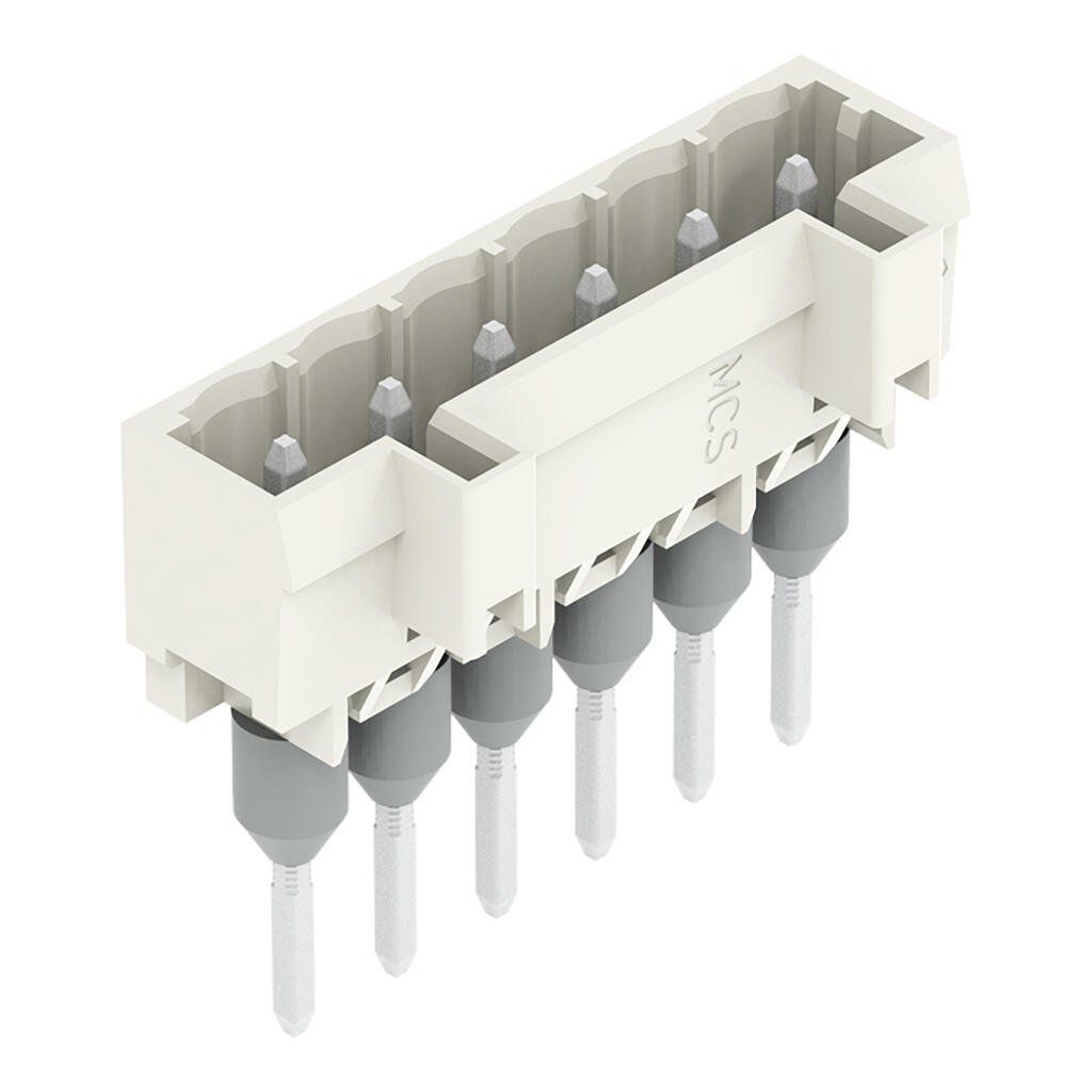 721-166/003-000 WAGO Conector macho para bornas de carril; 6 polos; gr ...
