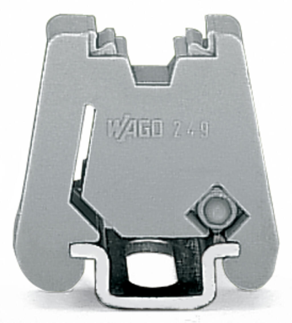 249-101 WAGO Tope de cierre sin tornillos; Ancho 6 mm; Gris – Indeq México